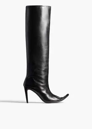Khaite Marlene Knee-high Boot In Leather - Black