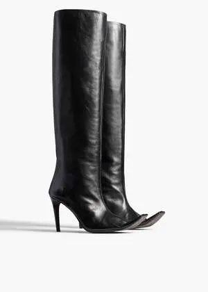 Khaite Marlene Knee-high Boot In Leather