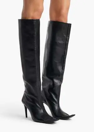 Khaite Marlene Knee-high Boot In Leather