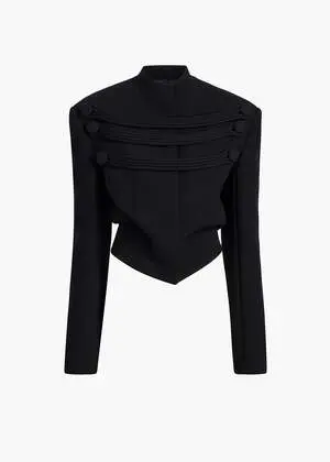 Khaite York Jacket With Cord Embroidery