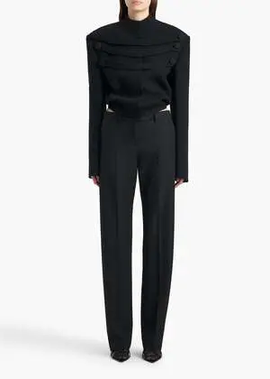 Khaite York Jacket With Cord Embroidery