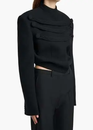 Khaite York Jacket With Cord Embroidery