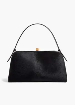 Khaite Khaite Cate Bag In Haircalf Black