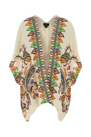 Etro Printed Viscose Cape - Multicolor