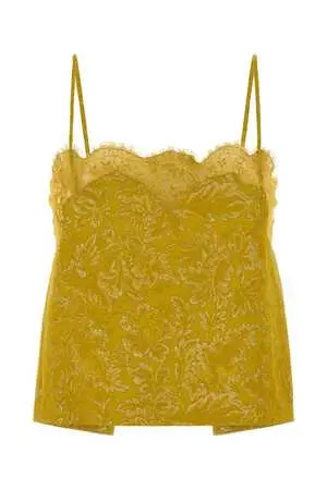 Saint Laurent Jacquard Top - Gold