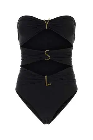 Saint Laurent Stretch Nylon Swimsuit - Black