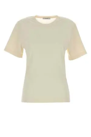 LEMAIRE Cream Cotton T-shirt - Yellow