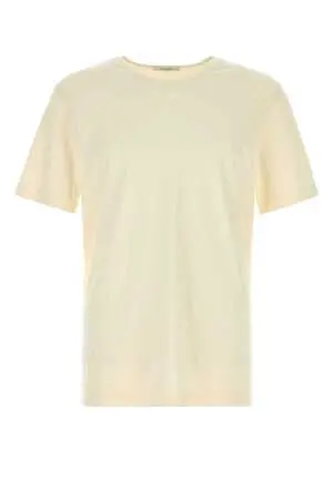 LEMAIRE Cream Cotton T-shirt - White