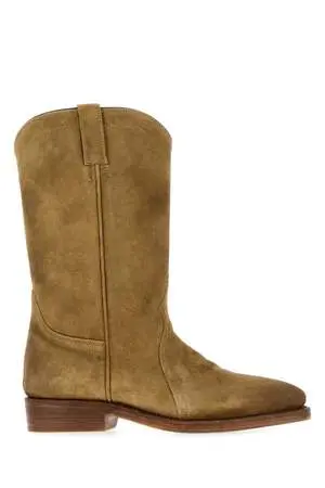 JIL SANDER Beige Suede Boots