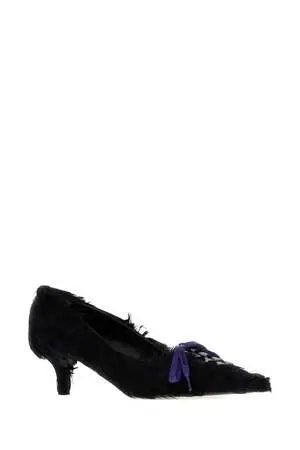 Prada Embellished Satin Pumps