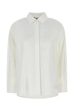 Max Mara S Cotton Conero Shirt - White