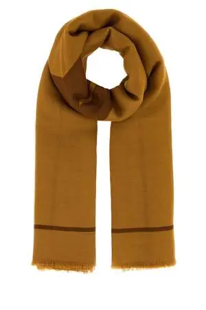 Saint Laurent Ocre Wool Scarf - Yellow