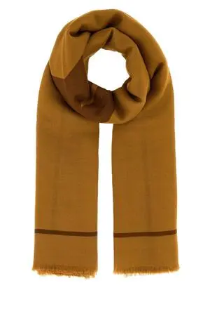 Saint Laurent Ocre Wool Scarf - Yellow