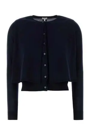 Loewe Midnight Wool Cardigan - Blue