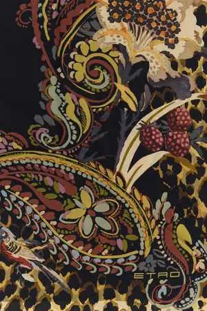 Etro Printed Silk Foulard