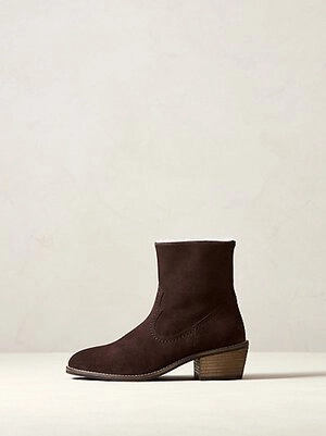 Overland S Autumn Shearling-lined Water-resistant Leather Western Boots