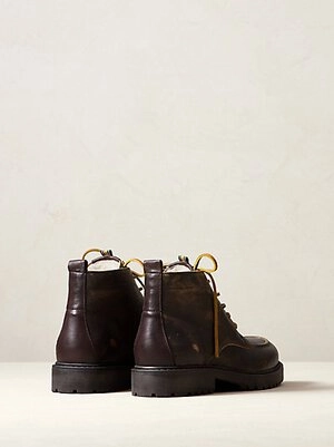 Overland S Vlad Shearling-lined Water-resistant Leather Boots