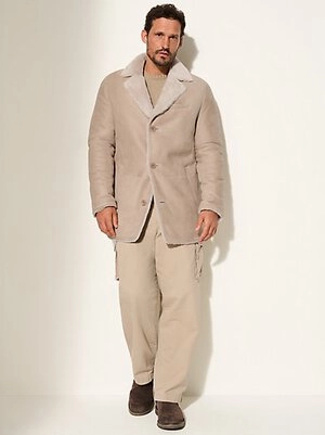 Overland Harris Sheepskin Coat - Beige