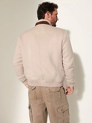 Overland Liam Cashmere Jacket With Shearling Lining