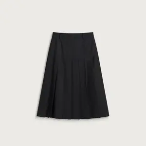 DUNST Pleats Long Skirt - Black