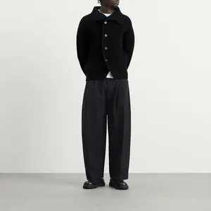 Dries Van Noten Marino Button Knitted Bomber Jacket
