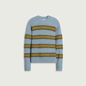 Dries Van Noten Master Boucle Stripe Jumper - Light Blue