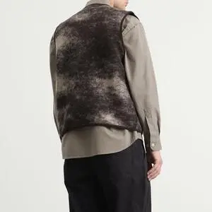 Universal Works Cloud Camo Knit Zip Gilet