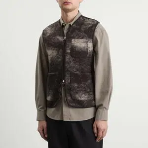 Universal Works Cloud Camo Knit Zip Gilet