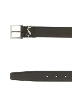 Saint Laurent Dark Leather Belt