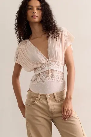 Free People Flirt Alert Bodysuit