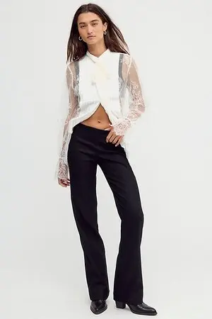 Free People Friction Bootcut Trousers - Black