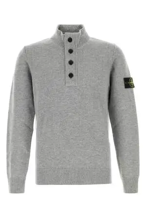 Stone Island Wool Blend Sweater - Gray