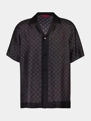 Gucci Gg Silk Twill Bowling Shirt - Multicolour