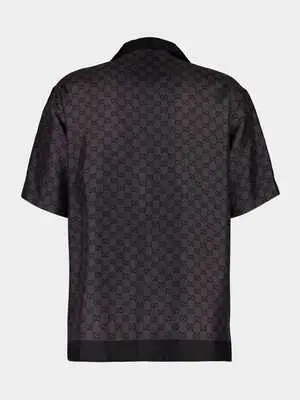 Gucci Gg Silk Twill Bowling Shirt