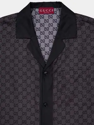 Gucci Gg Silk Twill Bowling Shirt