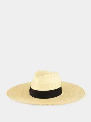 Borsalino Panama Wide Brim Hat - Brown