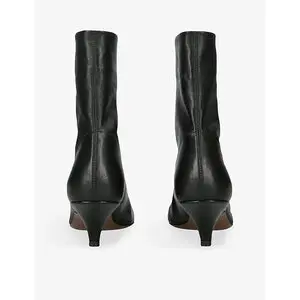 NEOUS Poera Stretch Leather Sock Ankle Boots