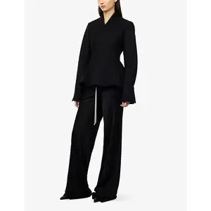 Rick Owens Moog Wrap-front Wool-blend Jacket