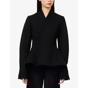 Rick Owens Moog Wrap-front Wool-blend Jacket