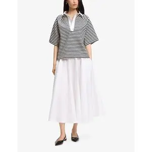BOSS Striped Cotton-blend Polo Shirt