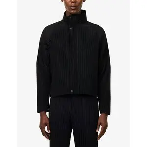 Issey Miyake Tailored Pleated Knitted Jacket