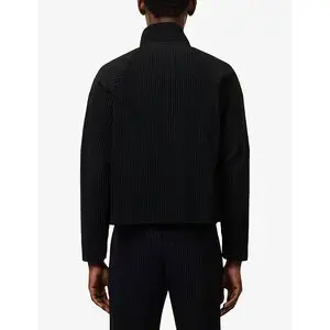 Issey Miyake Tailored Pleated Knitted Jacket