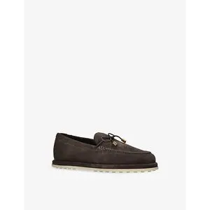TOD'S Gomma Shearling-lined Suede Loafers