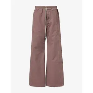 Rick Owens Pusher Wide-leg Cotton Trousers - Grape