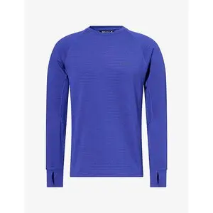 SALOMON Essential Long-sleeve Crewneck Woven Top - Clematis Blue