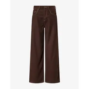 UMA WANG Phyllis Straight-leg Wool-blend Trousers - Brown