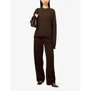 UMA WANG Phyllis Straight-leg Wool-blend Trousers