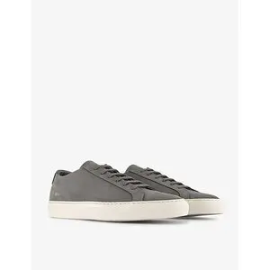 COMMON PROJECTS Achilles Nubuck-leather Low-top Trainers - Warm Grey