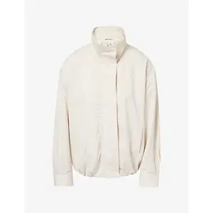 Dissh Rory High-neck Cotton And Linen-blend Track Jacket