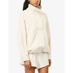 Dissh Rory High-neck Cotton And Linen-blend Track Jacket
